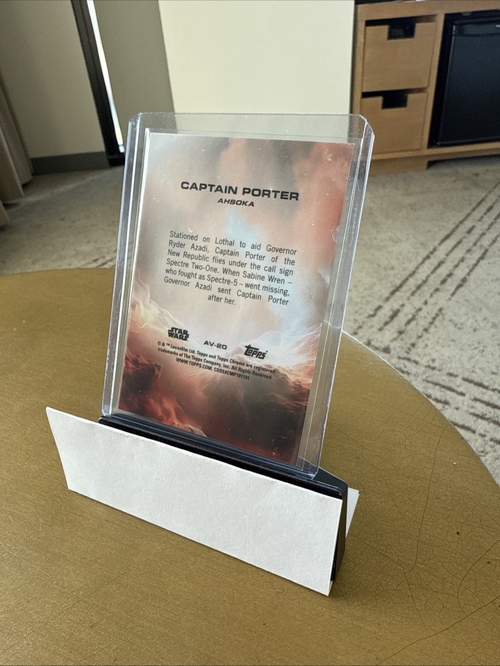 Topps 2025 Star Wars Chrome Captain Porter /25 Orange Parallel #AV-20 ...