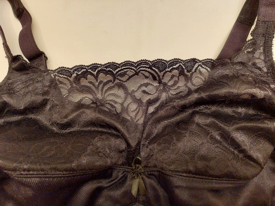 JODEE NWOT BLACK LACE CAMISOLE MASTECTOMY WIREFREE BRA - SIZE 46B | eBay
