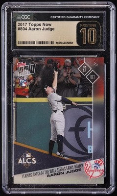 Aaron Judge 2017 Topps Now #804 RC (CGC 10 | Pristine Black Label ...