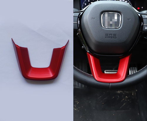 For Honda HR~V HRV 2023~2024 ABS Matte Red Steering Wheel U Sheet Cover ...