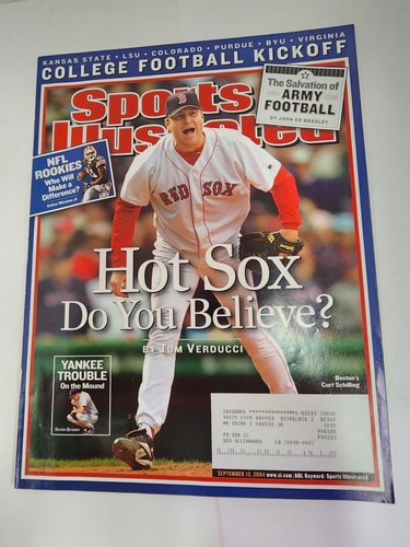 Sports Illustrated Magazine September 13, 2004 Curt Schilling Hot Sox ...