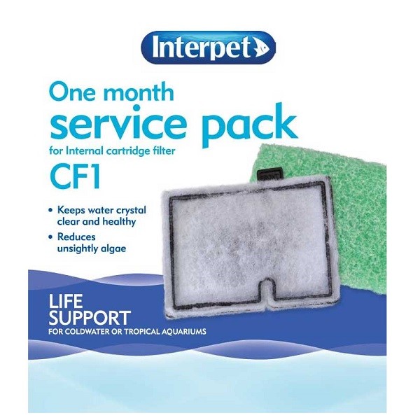 Interpet Cartridge Filter Service Pack Mini CF1 CF2 CF3 Aquarium Media ...