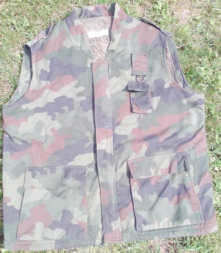 SERBIA/YUGOSLAVIA/MILITARY/CAMO WINTER VEST WAISTCOAT for height 178 cm ...