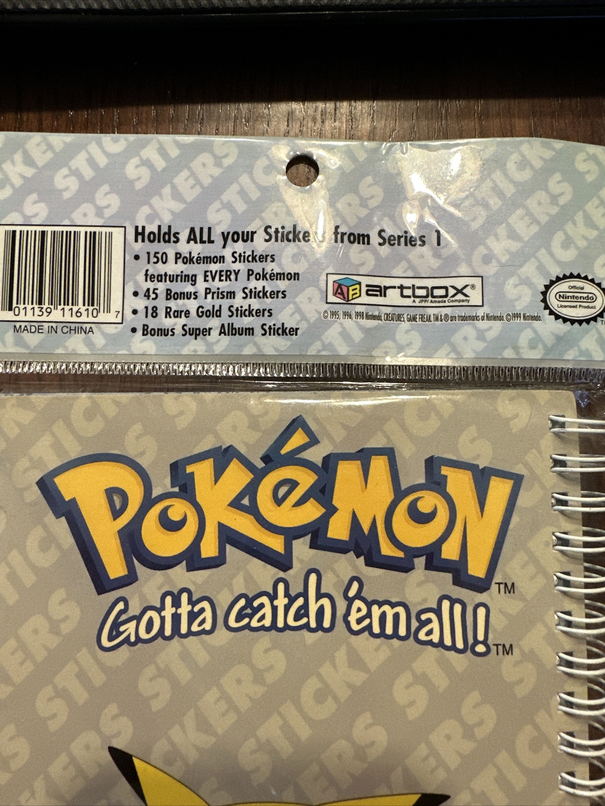 RARE Vintage 1999 Pokemon Sticker Album Super Collection ArtBox Series ...