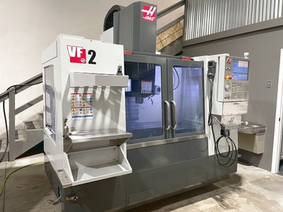 HAAS VF-2 CNC VMC, Probing Systems, Auger, 4th Drive, PCool, Remote Jog ...