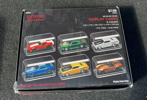 🏁 ENTRUST COLLECTING Crystal Clear (6) Display Cases for 1/64 Scale ...