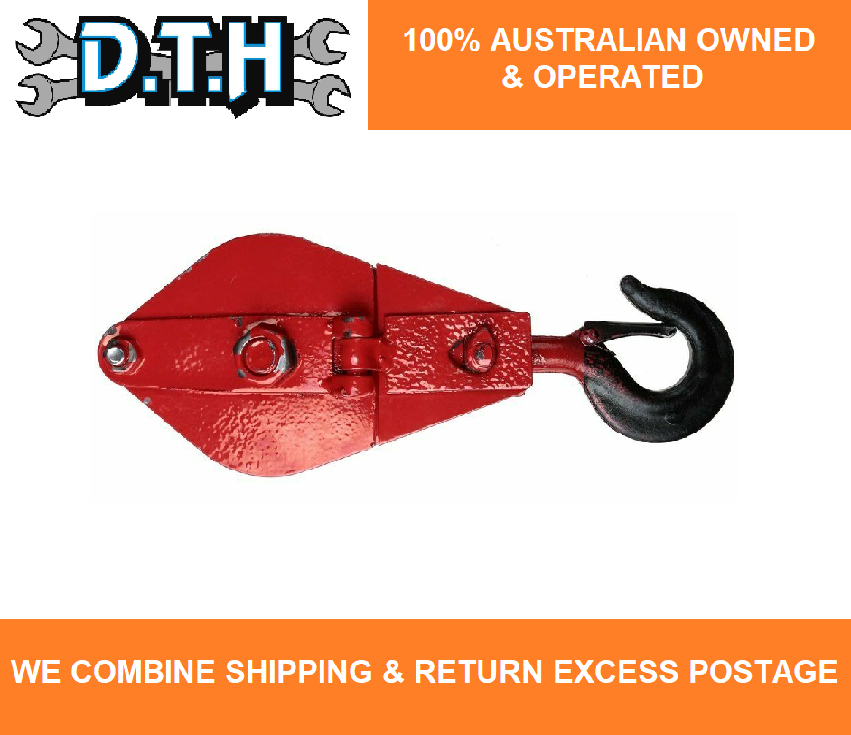 70MM SINGLE SHEAVE CRANE SNATCH BLOCK WITH LIFTING HOOK | eBay