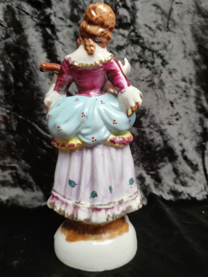 Lady Playing Mandolin, Orion Figurine Made In Occupied Japan | eBay