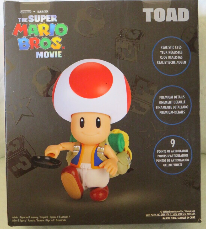 Nintendo The Super Mario Bros. Movie Action Figure TOAD New in Box | eBay