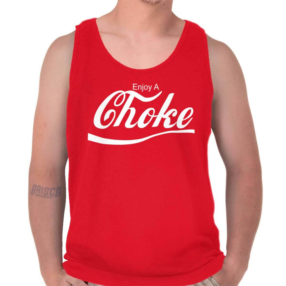Funny Jujitsu Fight Humor Enjoy A Choke Joke Tank Top T Shirts Tees Men ...