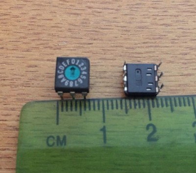 2x ALCO MRD16 Dip Switch Hexadecimal 16 Position Through Hole Rotary ...