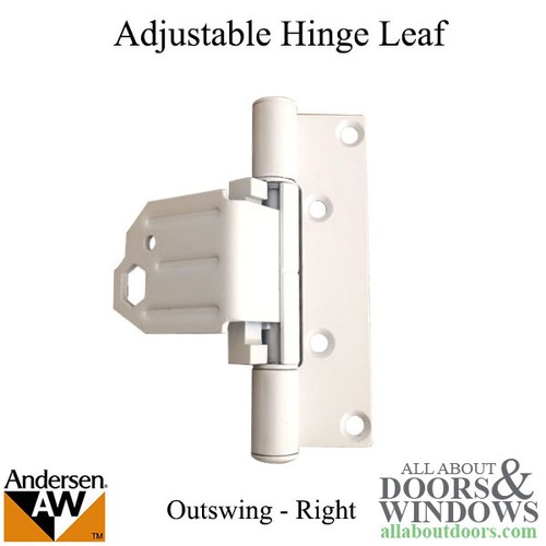 Adjustable Hinge Leaf - Frenchwood Outswing - Right - White | eBay