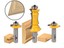 3 Bit Miter Frame Molding Router Bit Set - 1/2" Shank - Yonico 12230 ...