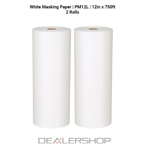 Car Spray Paint Masking Paper, White, 12 in x 750 ft., 2 Rolls | eBay