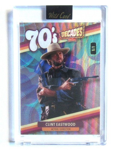 CLINT EASTWOOD 1/1 Pre Production PROOF - 2024 WILD CARD Decades - NSCC ...