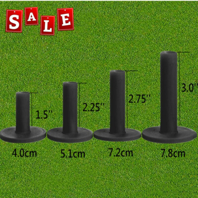 Rubber Golf Tees Holder Tee Range Driving Practice Mat Hitting 4 Pack ...