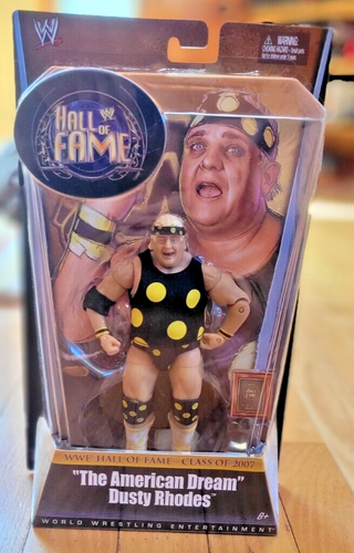 DUSTY RHODES AMERICAN DREAM WWE Hall of Fame 2007 FIGURE MINT IN ...