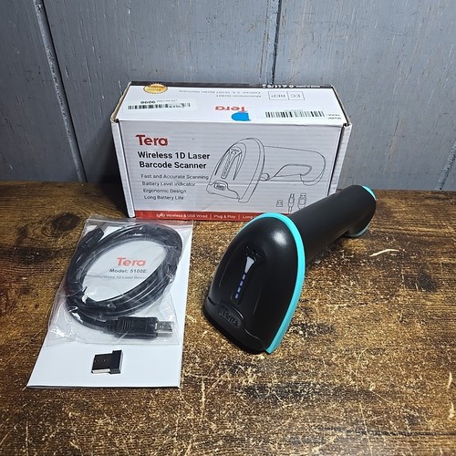 Tera Model 5100 Wireless Wired 1D/ 2D Laser Barcode Scanner With Manual ...