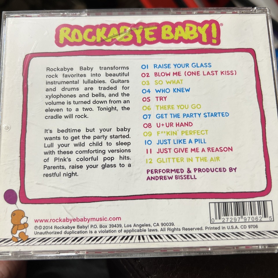 Rockabye Baby - Lullaby Renditions of Pink (Audio CD - 2014) P!NK ...