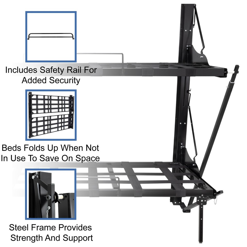 RecPro Fold-up RV Bunk Bed Single Twin Mattress Folding Bed | eBay
