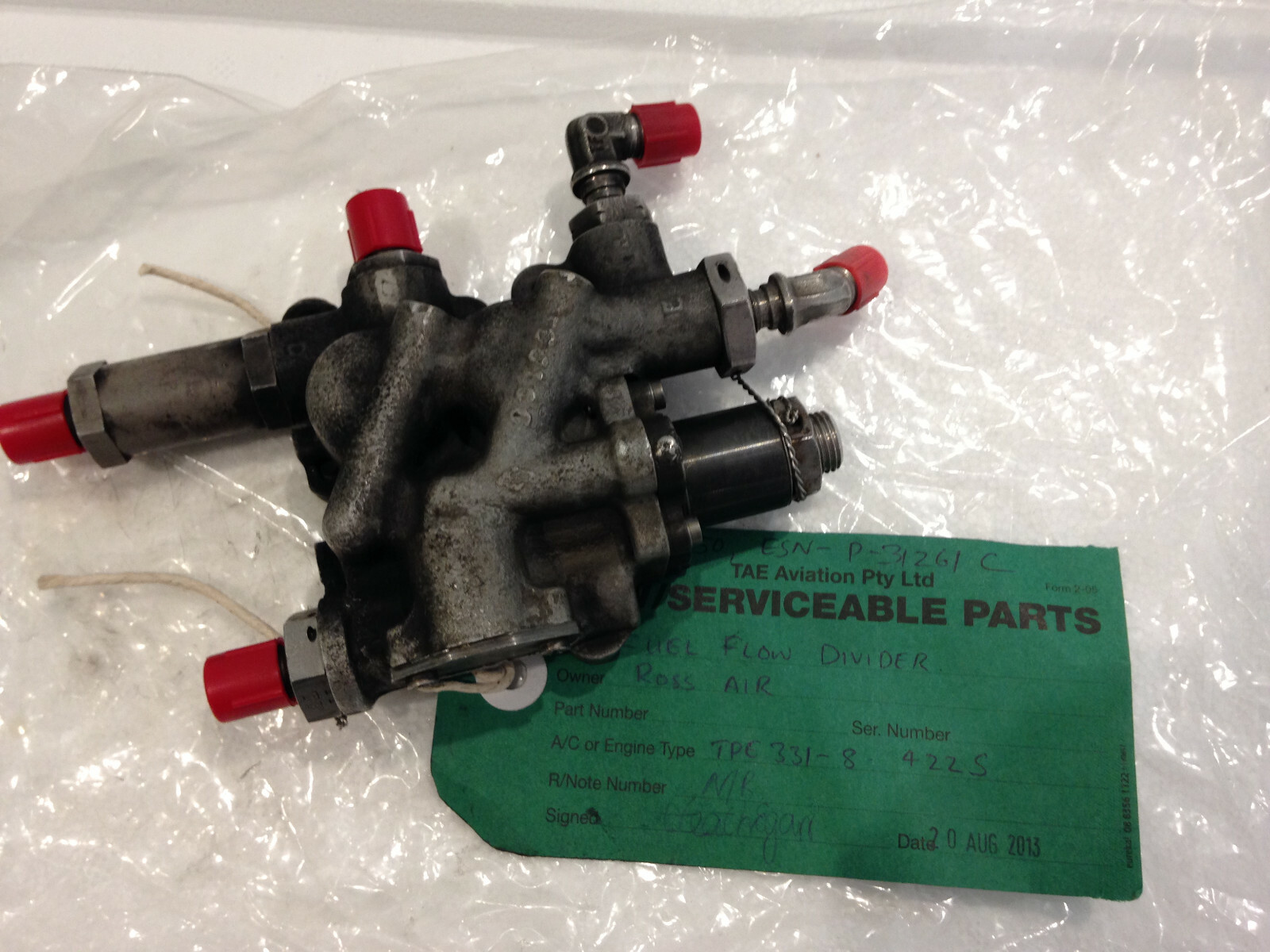 Cessna Aircraft Fuel Flow Divider 394408-9-1 TPE331-8-422S | eBay