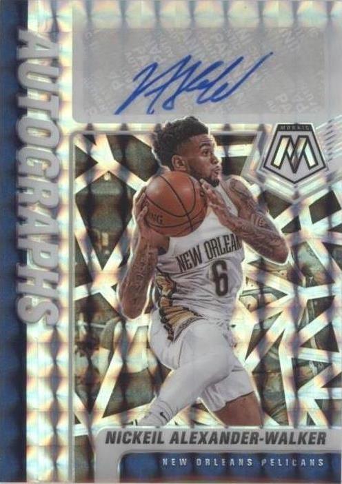 2020-21 Panini Mosaic - Autographs Mosaic Nickeil Alexander-Walker #AM ...