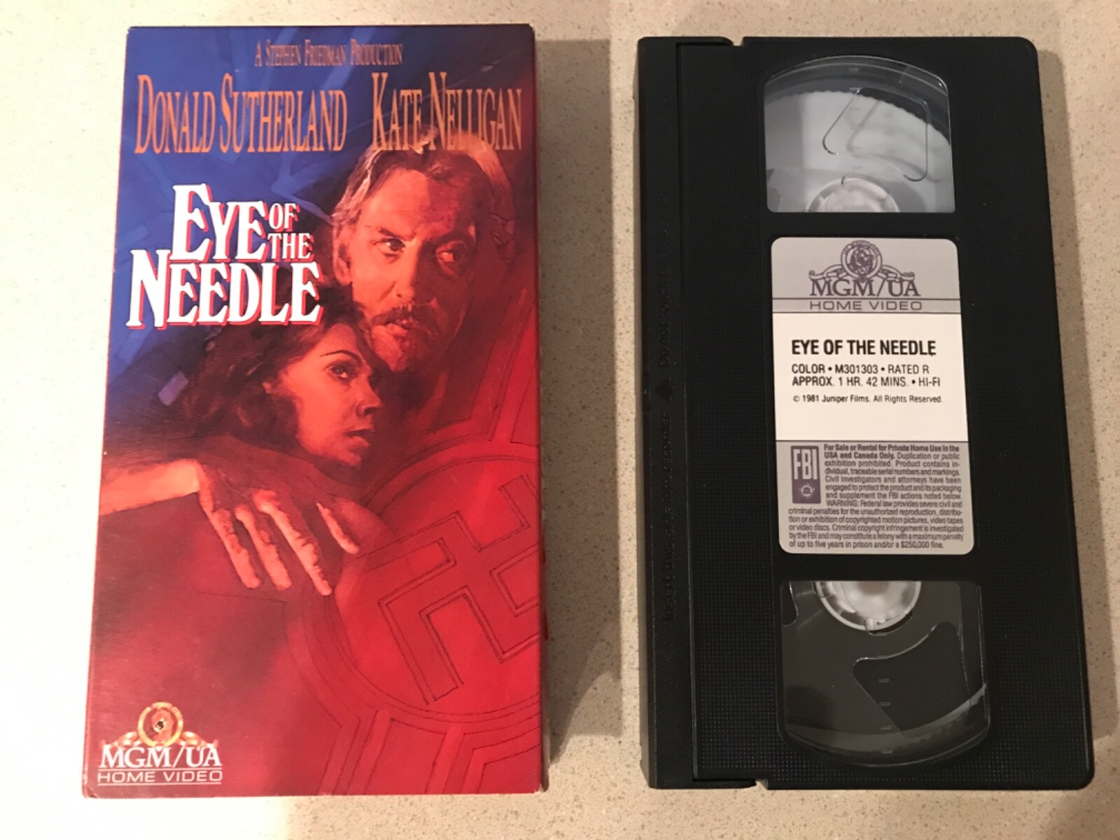 Eye of the Needle (VHS, 1991) Donald Sutherland, Kate Nelligan | eBay