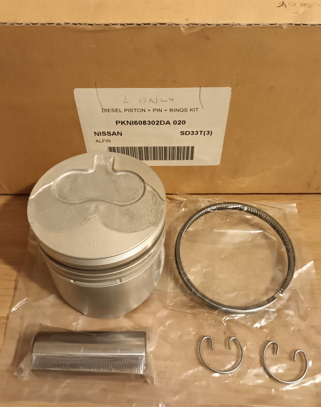 Qty:1 Arco Piston +020 NOS Fits Nissan Patrol, YF03 Forklift, IH Scout ...