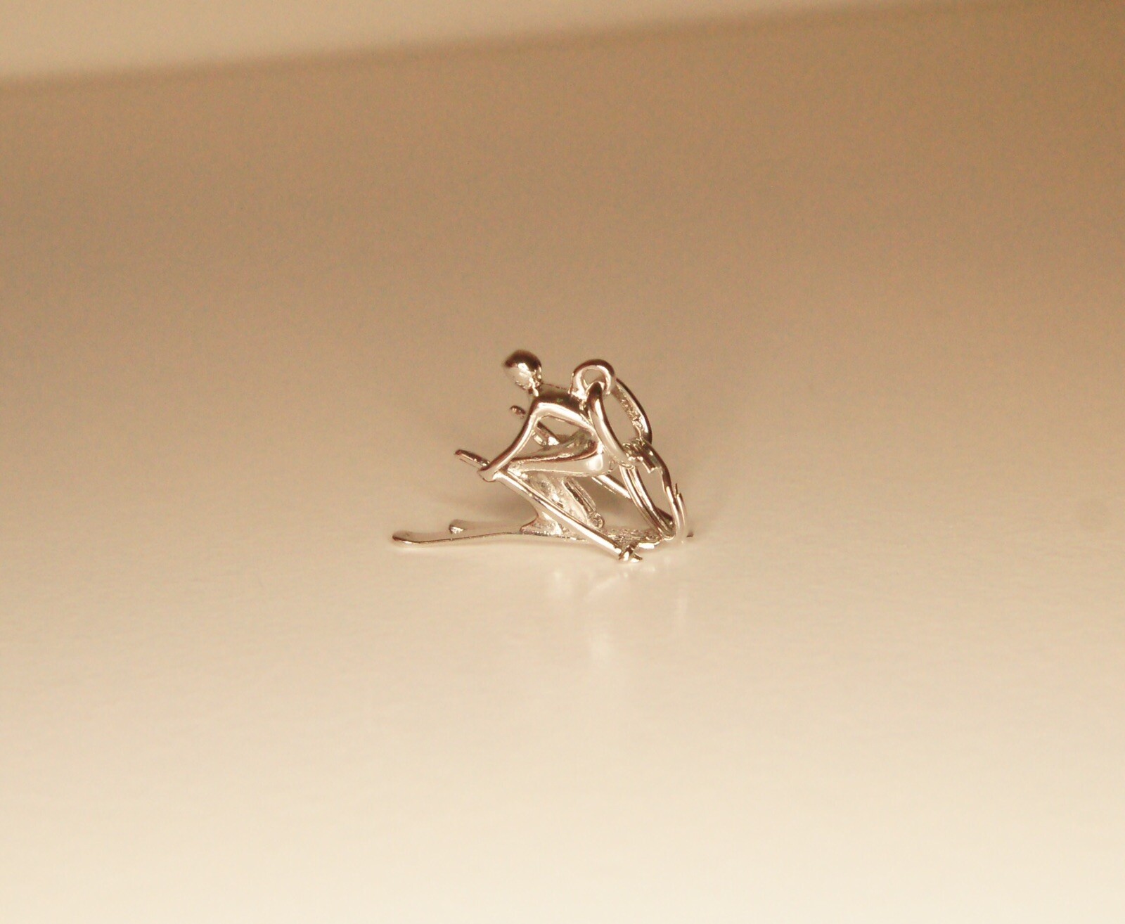 Sterling Silver Skier Skiing Charm Or Pendant 925 | eBay