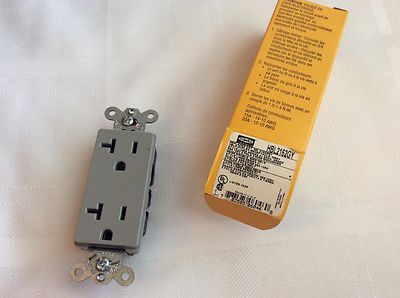Hubbell HBL2162 GY Duplex Receptacle, Style Line Series, Gray | eBay