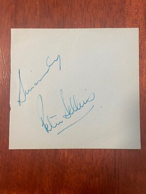 British Actor Peter Sellers Signed Autograph Signature | eBay UK