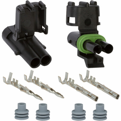 Genuine Delphi Weather Pack 2 Way 16-14 AWG Connector Kit | eBay
