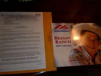 Collectible Reagan Ranch 2016 Wall Calendar Ronald Reagan New in Orig ...