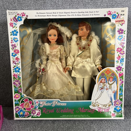 Rare NOS Vintage Creata Flower Princess Royal Wedding Doll Set Barbie ...