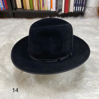ALFONSINO MUSILS HASIDIC HAT FEDORA JEWISH CAP SIZE 6 1'2 / 52 SUEDE | eBay