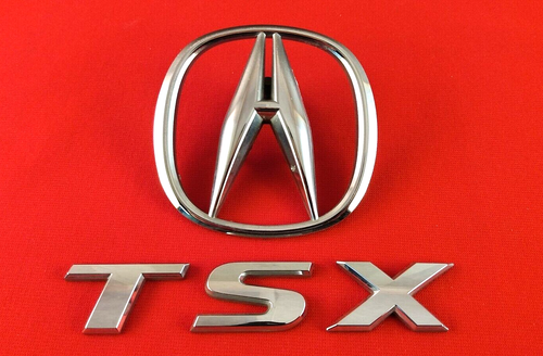 2009-2014 ACURA TSX REAR TRUNK LID CHROME EMBLEM LOGO BADGE SYMBOL SET ...