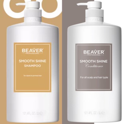 Beaver 3L Profession Smooth Shine Shampoo&Conditioner DUO Dry Frizz ...