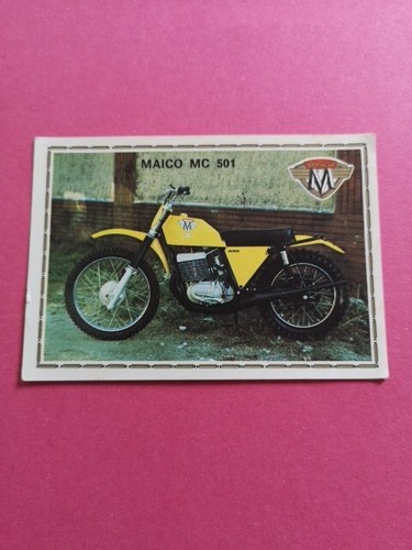 Maico Mc 501 Panini supermoto Années 1970-80 #122 | eBay