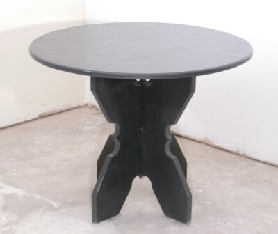 Slate 110cm Dia, 2cm Thick, Round Table With Polished Edge ...