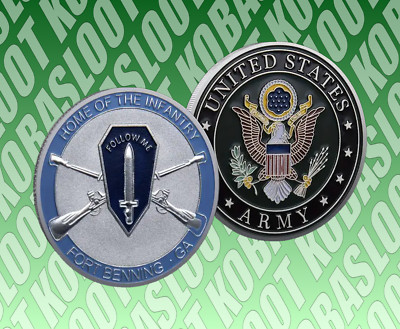 Fort Benning, GA “Home of the Infantry” Challenge Coin with Capsule ...