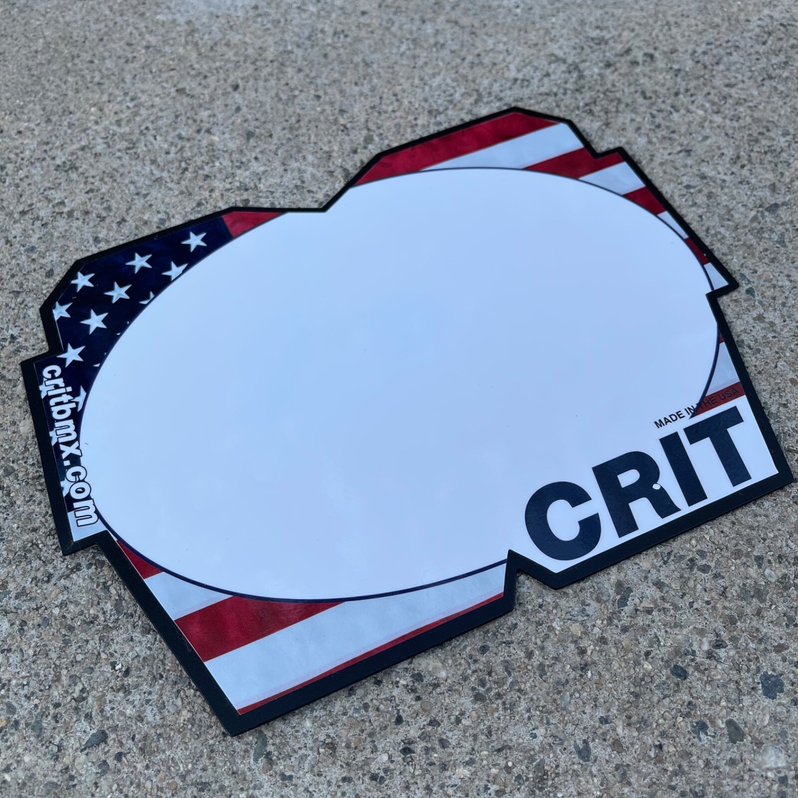 CRIT USA FLAG BMX PRO NUMBER PLATE BMX BIKE NUMBER PLATES HARO BOX SE ...