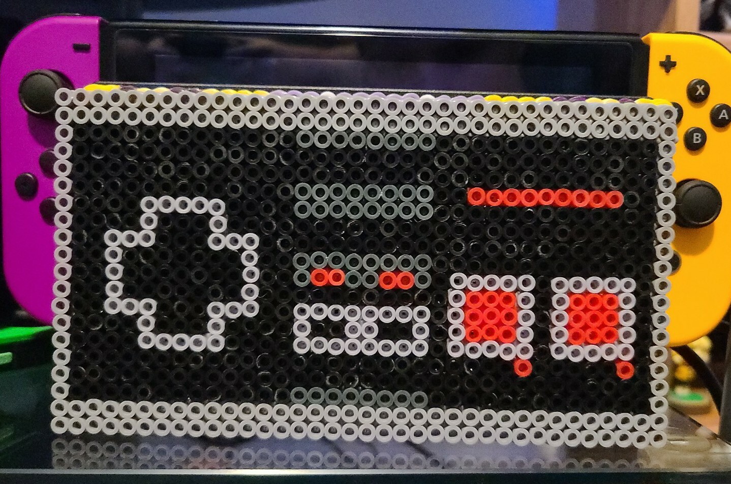 NES Nintendo Switch Dock Cover Made from Perler Beads. Switch Not ...