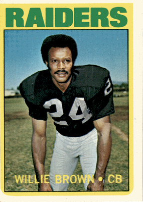 1972 Topps #28 Willie Brown Oakland Raiders | eBay