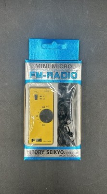 Vintage Hitory Seikyo Mini Micro FM Radio - Rare In Box. Untested. | eBay