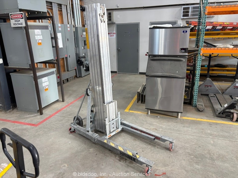 2022 Sumner 2124 24' Manual Material Handling Lift Hoist Duct Jack Tool ...