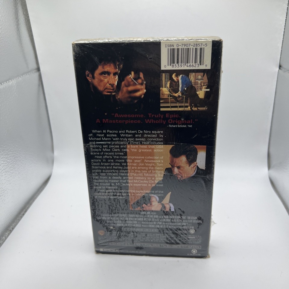 Heat VHS Tape 1995 Val Kilmer Deniro Al Pacino 85391466239| eBay