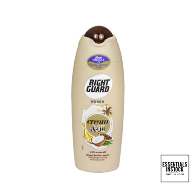 Right Guard Women Cream & Oil Cacao Butter+Cocnut Oil Shower Cream ...