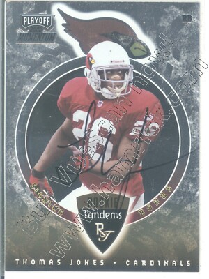 thomas jones chris redman rookie rc draft dual auto autograph cardinals ...