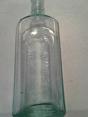 Aqua Dr Miles Restorative nervene antique medicine bottle quack doctor ...