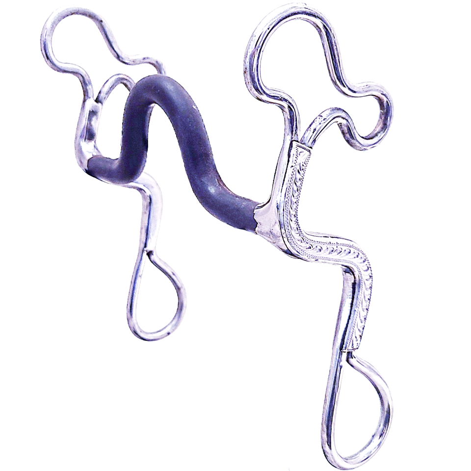 Winchester Sterling Silver Cavalry S Cheeks Short Shank Medium Curb ...